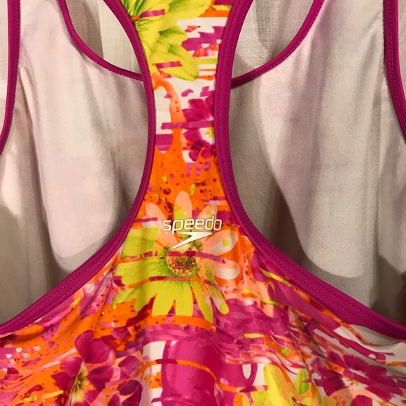 Speedo | Swim | Speedo One Piece Floral Razorback Swim Suit Pink | Poshmark